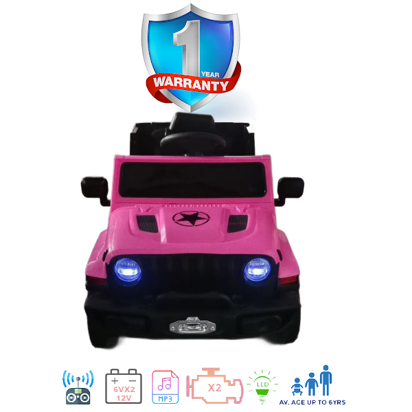 iGlide® Kids Electric Ride On Car Jeep Rubi M Pink – iGlide a Division ...